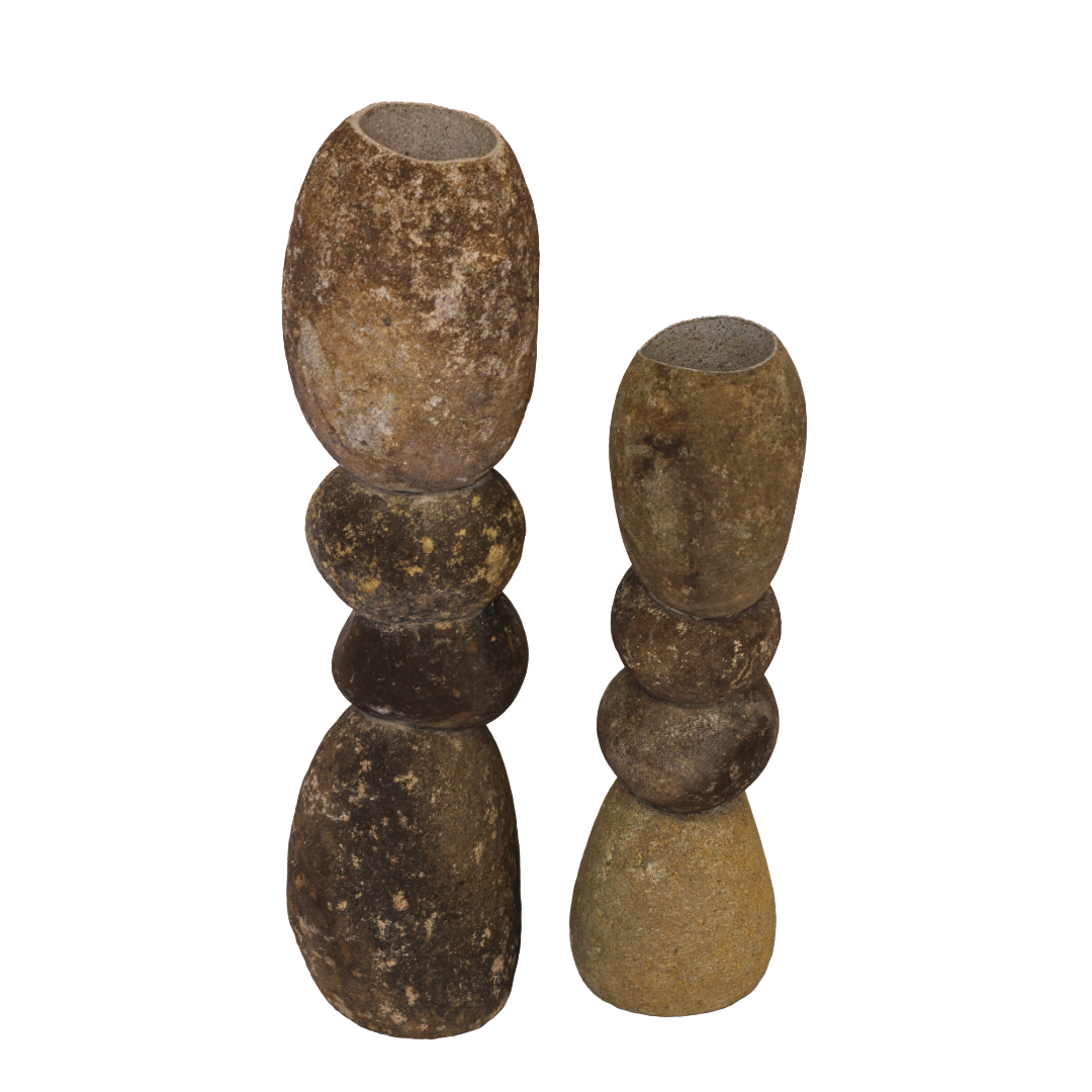 Stacked Riverstone Vessels – Weisshouse